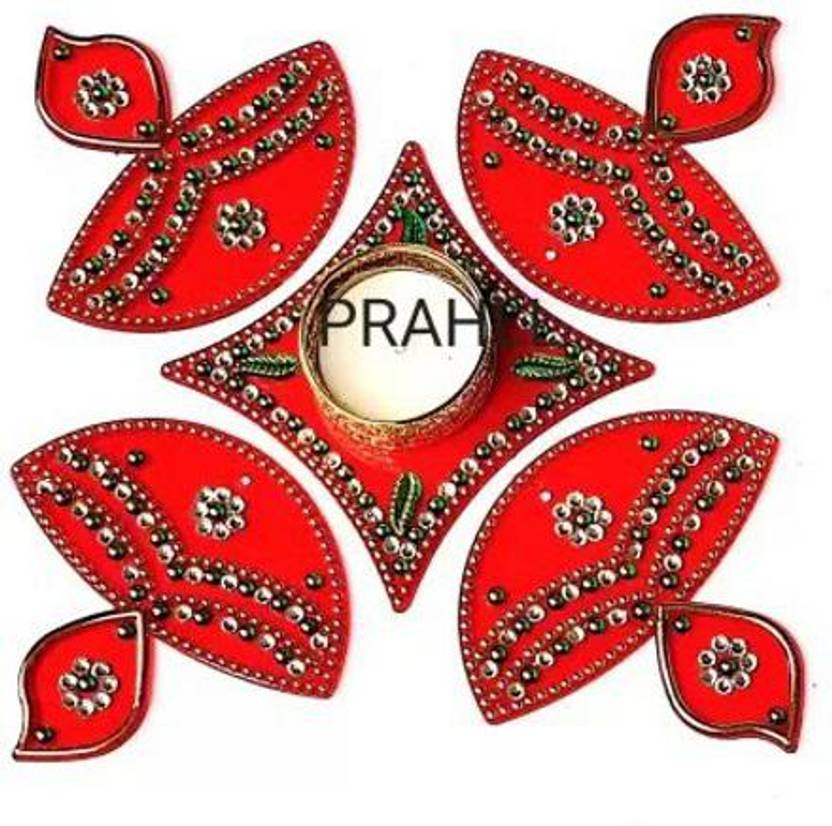 PAANCHA Acrylic Rangoli Diya for Home Diwali Decoration, Rangoli ...