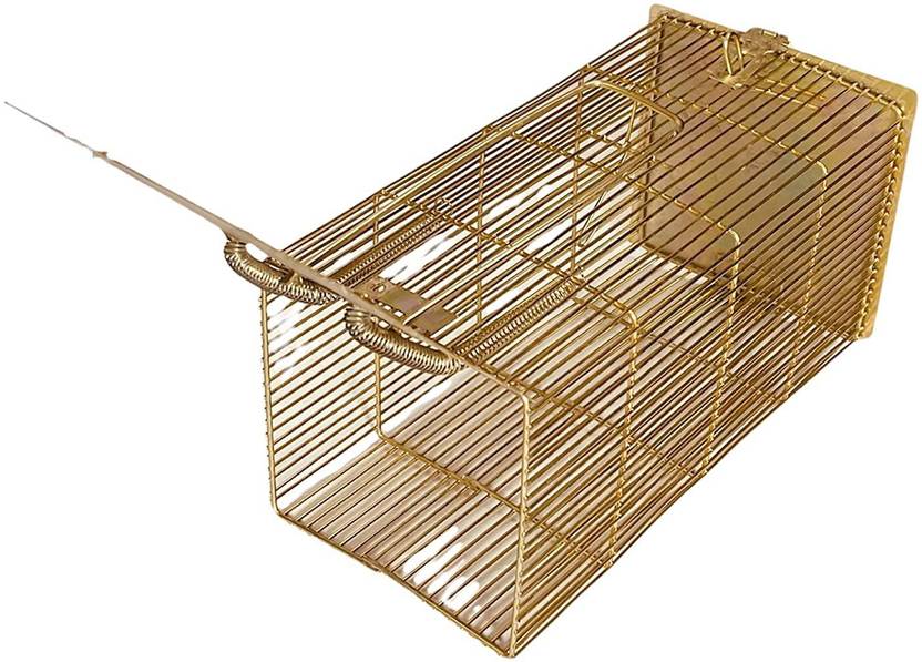 MGNESTRA small Rat Trap Cage Iron Gold Bars Design Heavy Quality rust ...