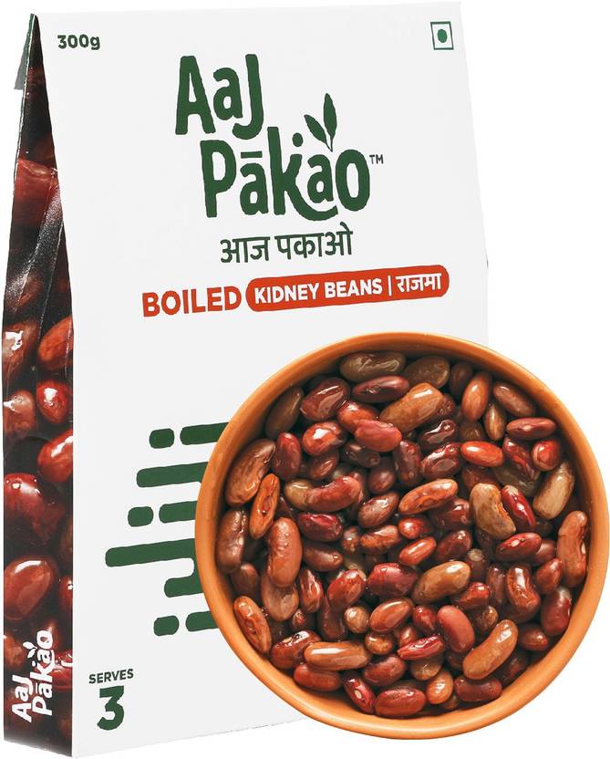 AAJPAKAO Boiled Rajma / Kidney Bean, Ready to Cook (1 Pack) 300 g Price ...