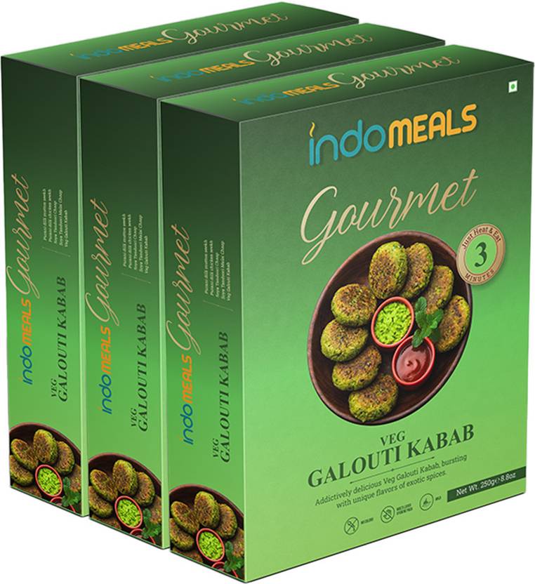 Indomeals Veg Galouti Kabab (Set of 3) 750 g Price in India - Buy ...