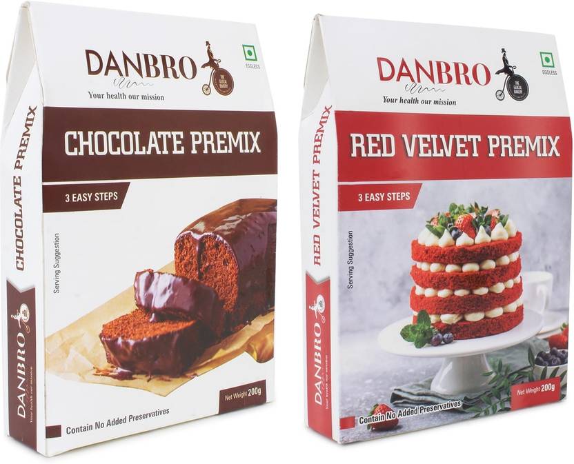 danbro CAKE PREMIX ( RED VELVET and CHOCOLATE) 400 g Price in India ...