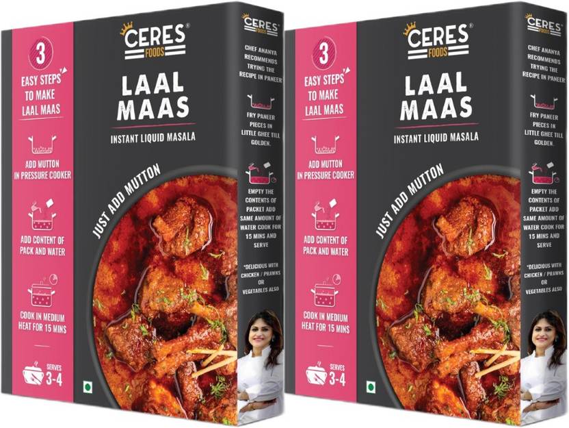 Ceres Foods Rajasthani Laal Maas Instant Liquid Masala (Value Pack of 2 ...