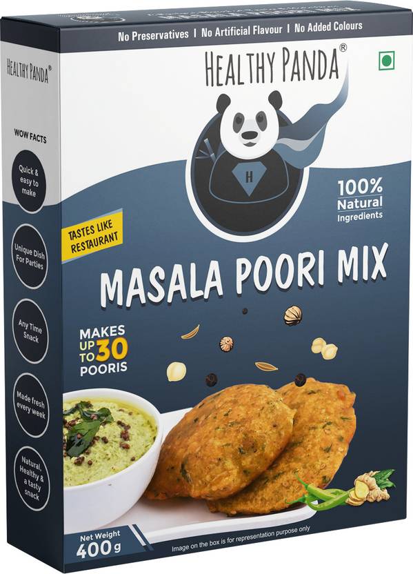 HEALTHY PANDA Masala Poori Atta (400 Gm)-Bedmi poori atta-Ready to cook ...