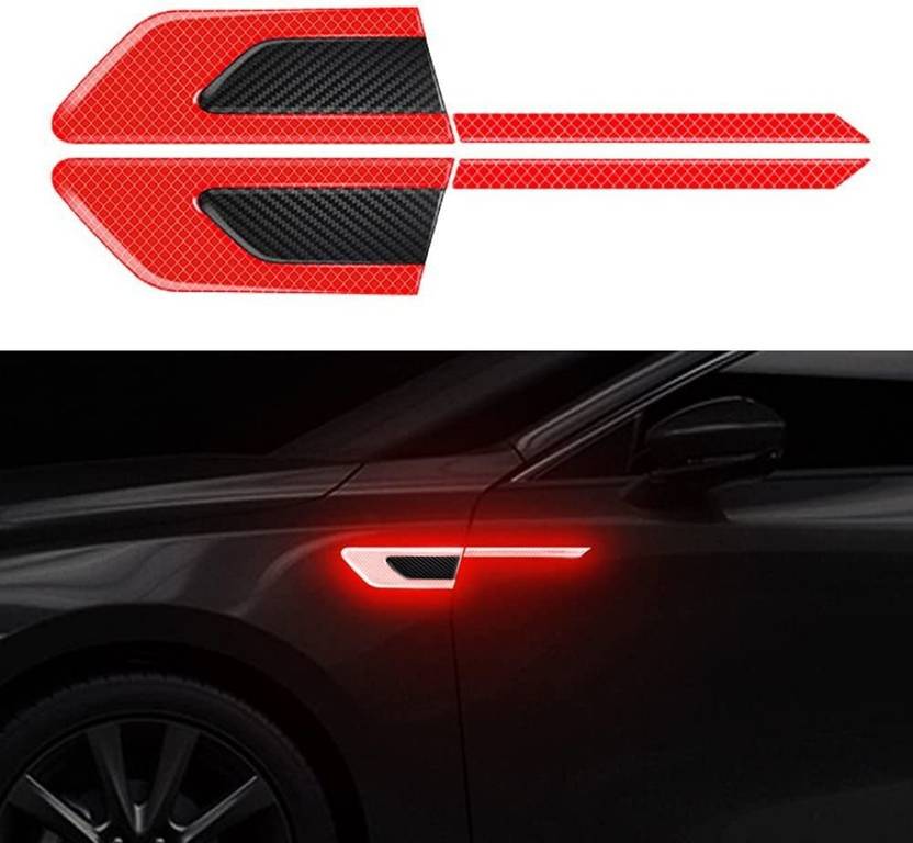 AutoRight Car Side Marker Fender Safety Warning Sticker for Car Night ...