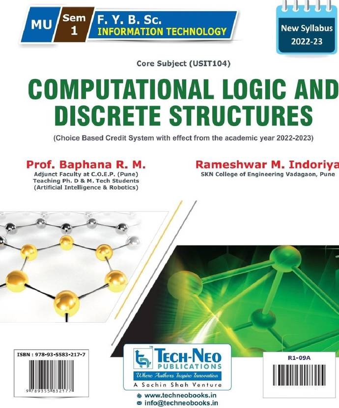 Computational Logic And Discrete Structures For Mu Sem 1 F Y Bsc Information Technology