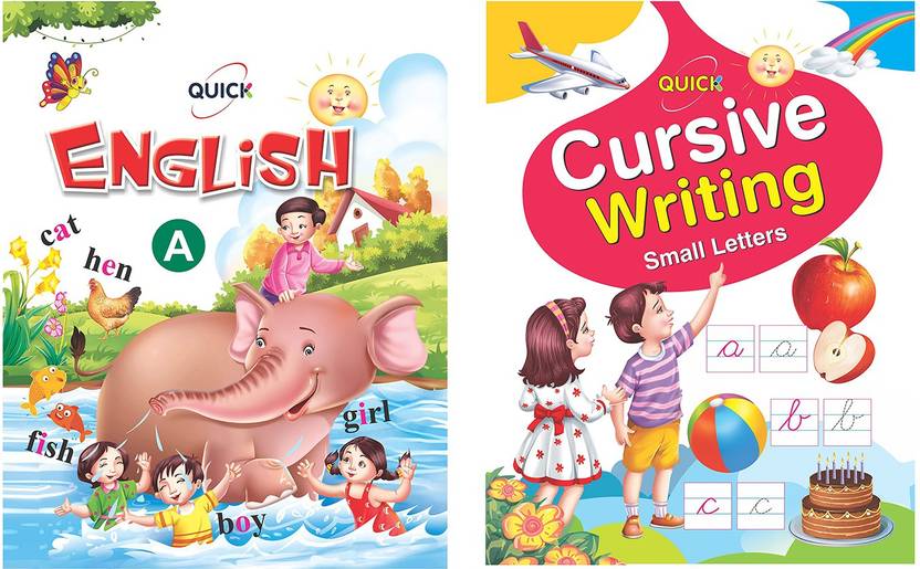 Quick ALPHABET A & ENGLISH CURSIVE SMALL LETTER WRITING COMBO Books To ...