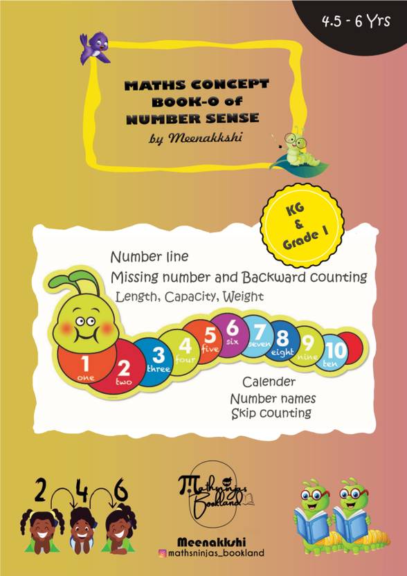 Ukg Kg2 Math Concept Practice Books Of Number Workbook| Number Line ...