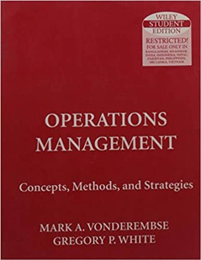Operations Management: Concepts, Methods And Strategies: Buy Operations Management: Concepts ...