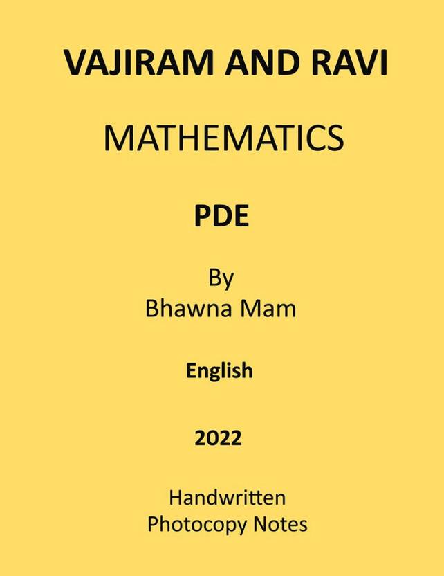 Vajiram And Ravi PDE Handwritten Photocopy Notes By Bhawna Mam For IAS ...