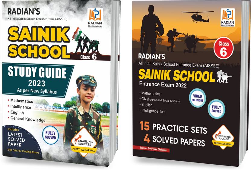 Combo Of Sainik School Class 6 Guide Book And Practice Set With Solved ...