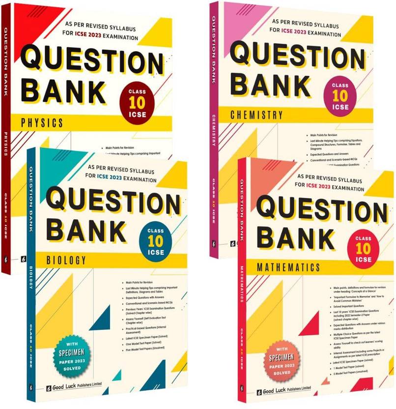 Good Luck ICSE Class X Question Bank (Physics, Chemistry, Biology ... Good Luck ICSE Class X Question Bank (Physics, Chemistry, Biology ...