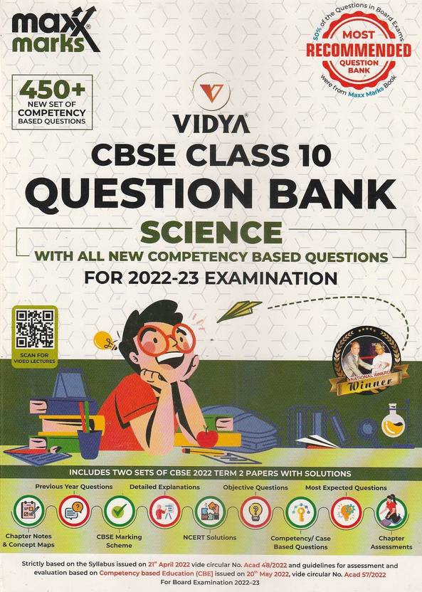 Vidya Cbse Question Bank Science Class 10 Vidya Prakashan Mandir [p ...
