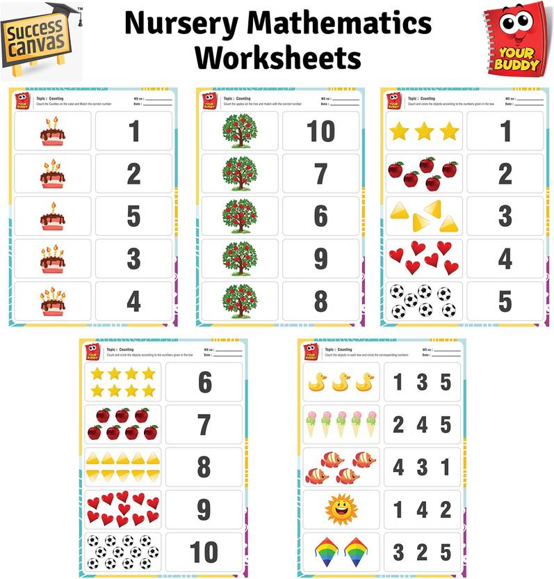 YOUR BUDDY – Nursery Workbook For Kids Learning| Maths, English ...