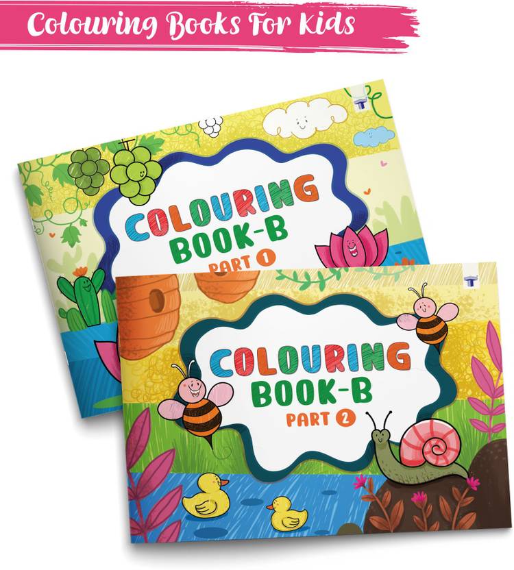 Kids Drawing Colouring Book | Part B-1 And B-2 | Practice Copy Color ...