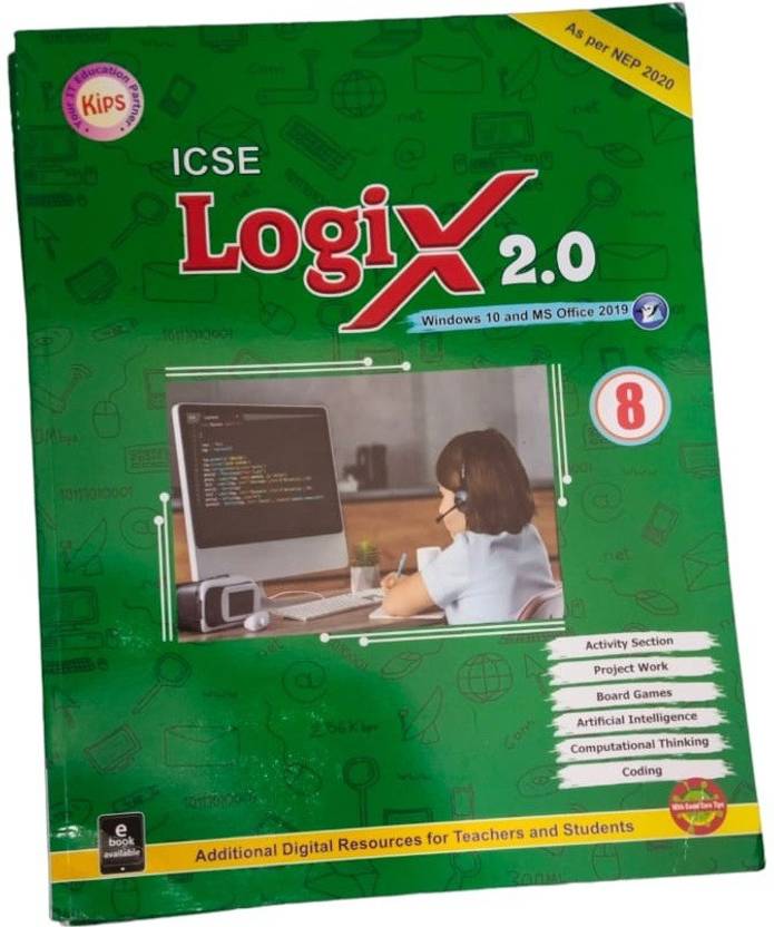 Icse Logix Windows 10 And Ms Office 2019 Class 8 Buy Icse Logix