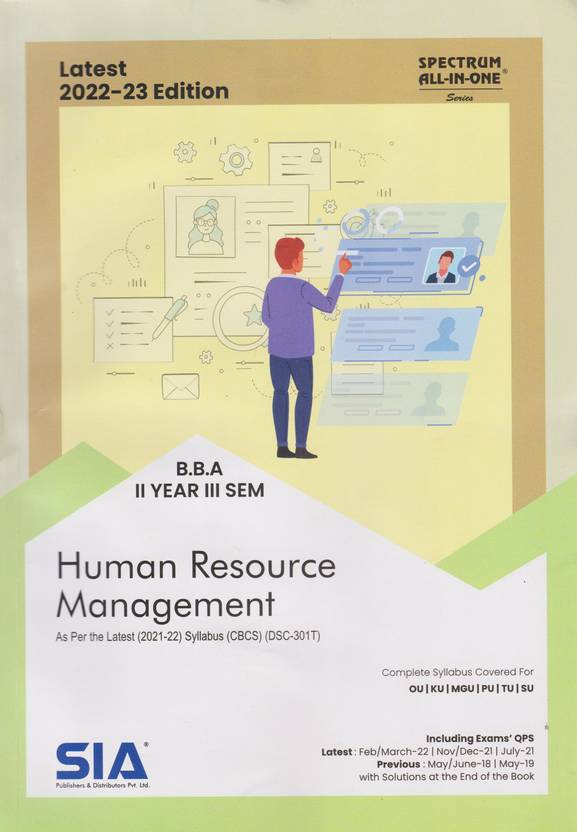 Human Resource Management BBA II-Year III-Sem As Per The Latest (2021 ...
