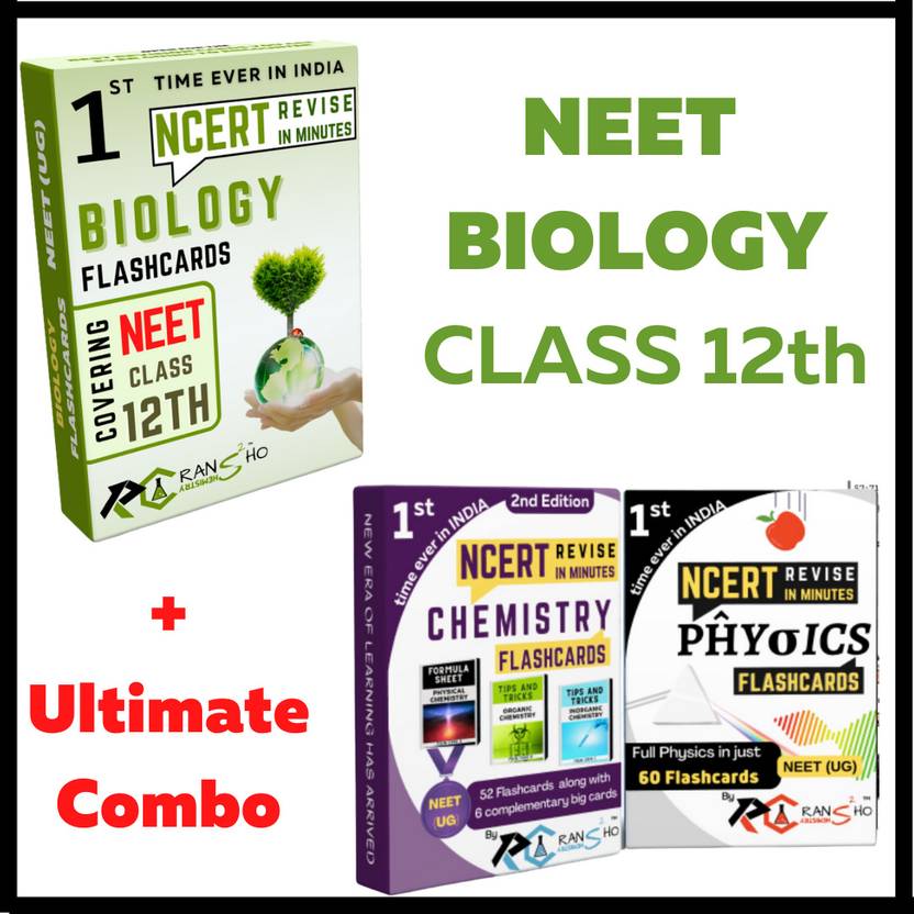 NCERT Based Class 12th Biology + Ultimate Combo Flashcards With ...