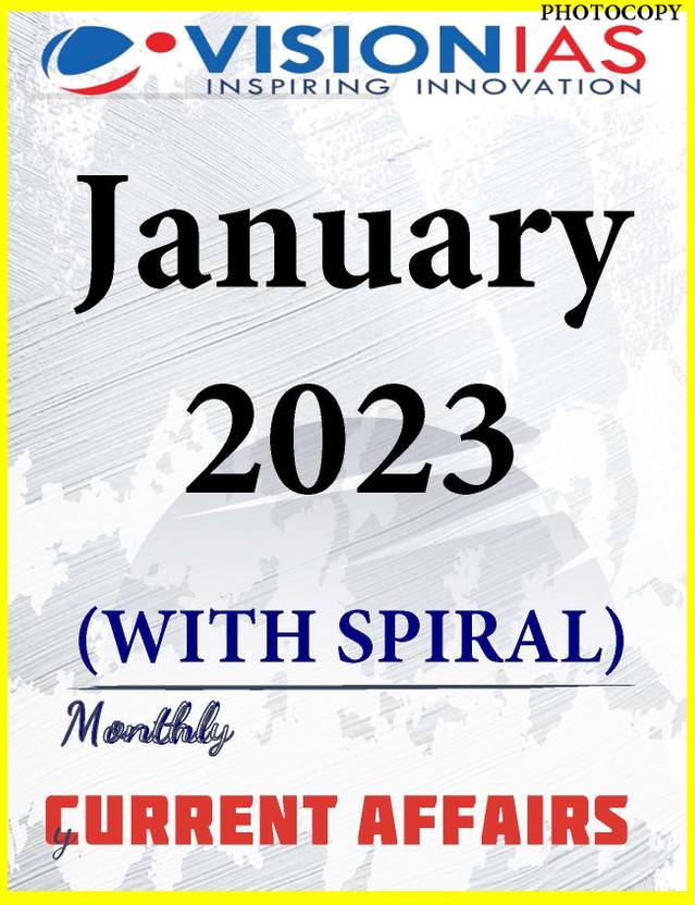Vision IAS Monthly Magazine January 2023 [ With Spiral ] (Photocopy ...