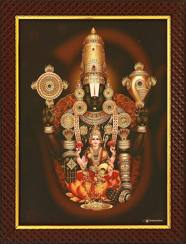 MPF Venkateswara Swamy Hrudhya Lakshmi Devi Religious Frame Price in ...