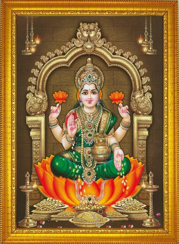FRIZZY ARTS Laxmi ji Religious Frame Price in India - Buy FRIZZY ARTS ...