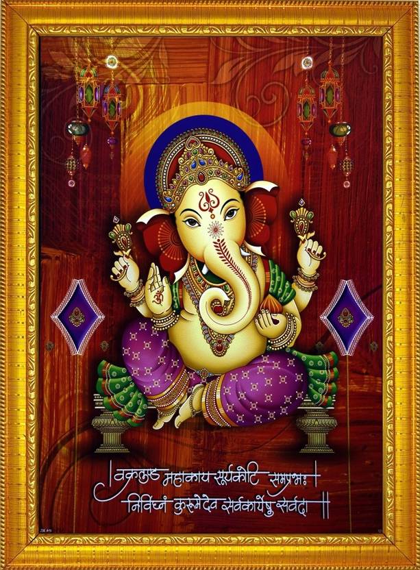 FRIZZY ARTS ganesh ji Religious Frame Price in India - Buy FRIZZY ARTS ...