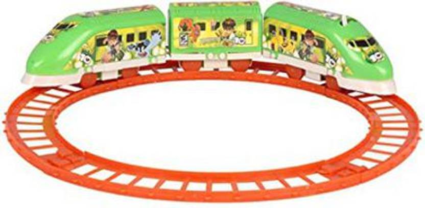 Red Champion Bullet Train Ben10 Alien Force Train Set with Track ...