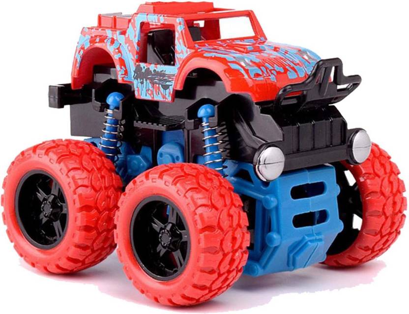SAFESEED Mini Monster Truck Friction Powered Car Push & Go Truck For ...