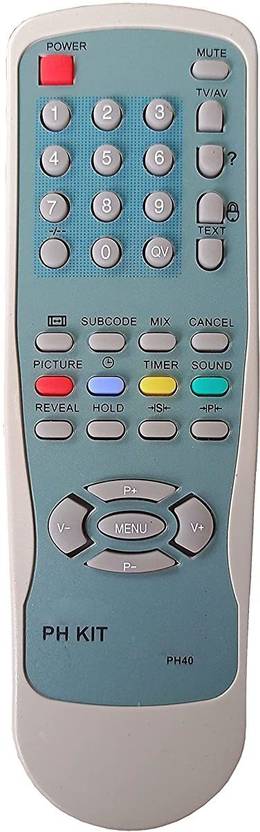 Nij PH KIT PH40 TV Compatible For CRT TV Remote Control Universal ...