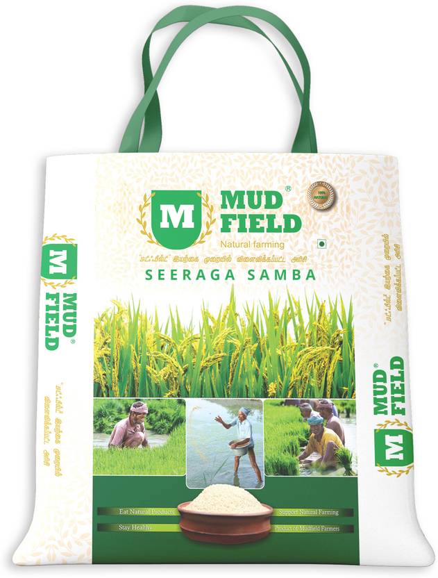 Mudfield Organic Seeraga Samba Biryani Rice 5 KG Jeera Rice (Small ...