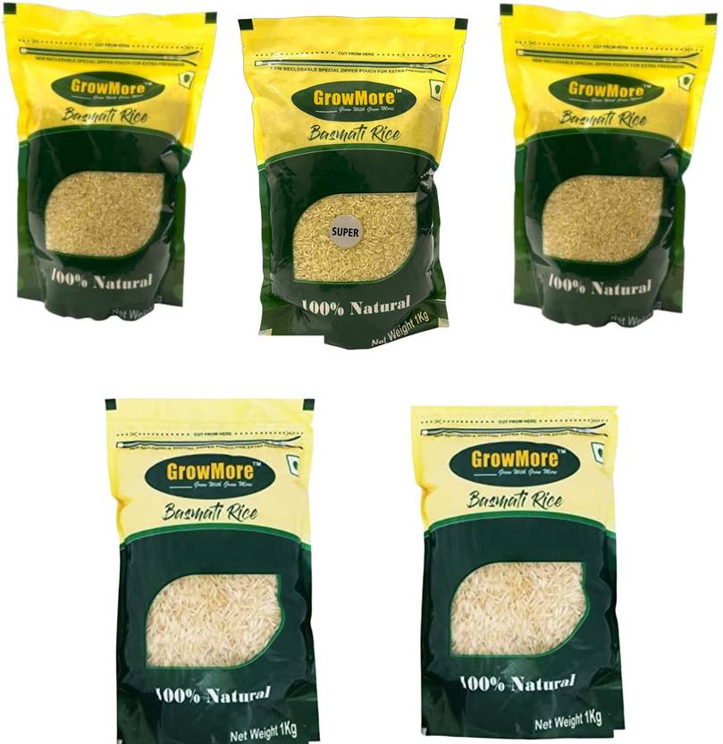 GROW MORE Basmati Super Premium Gold Broken Biryani Rice (1 kg Pack of ...