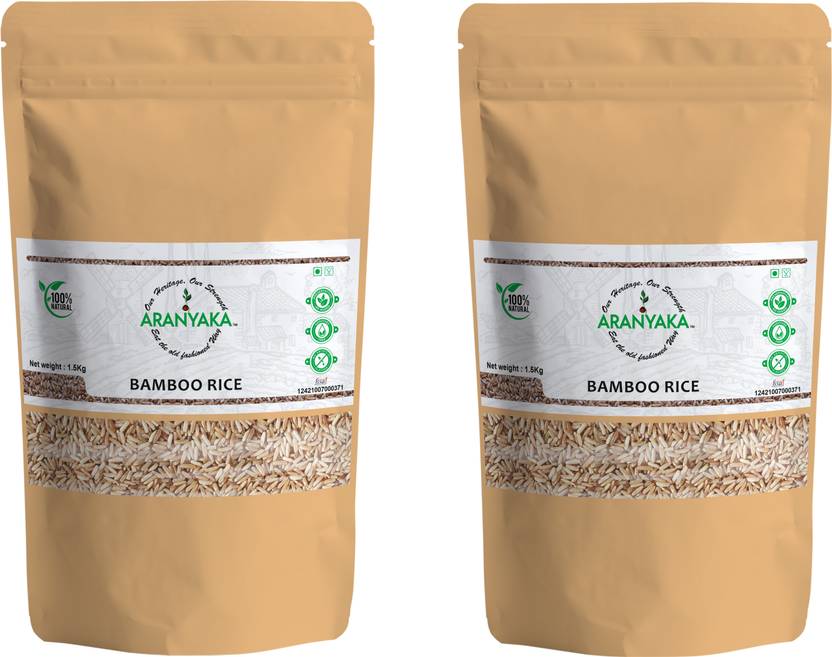 Aranyaka Kerala Wayanad Forest Wild Bamboo Rice (3kg) (Small Grain ...