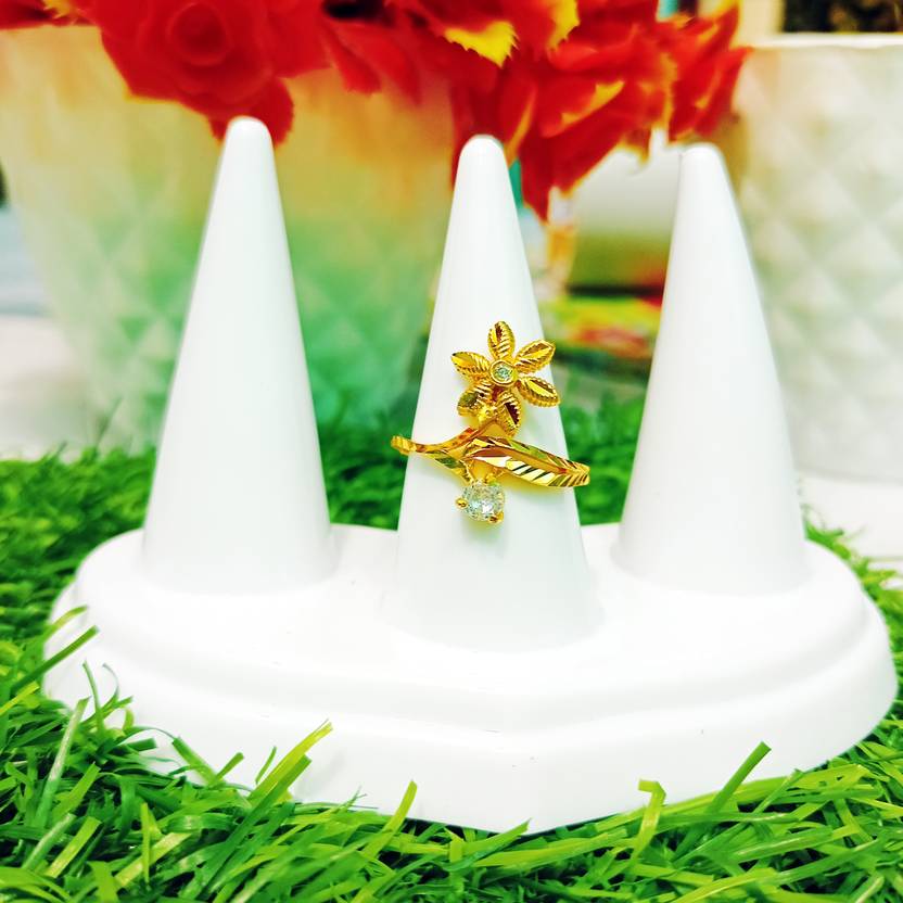 sree hari Copper Ruby Gold Plated Chain Ring - Multi Finger Price in ...