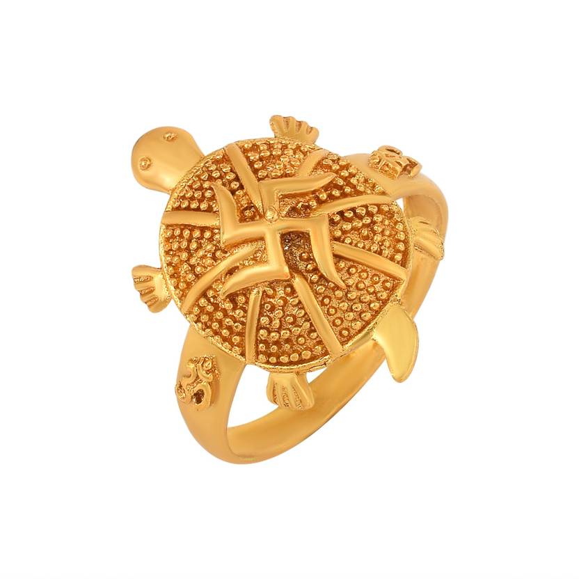 RN Gold Plated Lord Swastik Symbol, Bholenath, Shiva Ring for Men Women ...