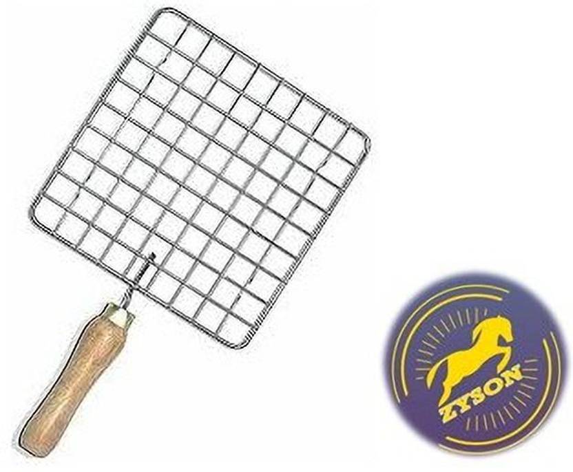 zyson ZYN Stainless Steel Square Papad Jali/Roti Roast Grill/Papad ...