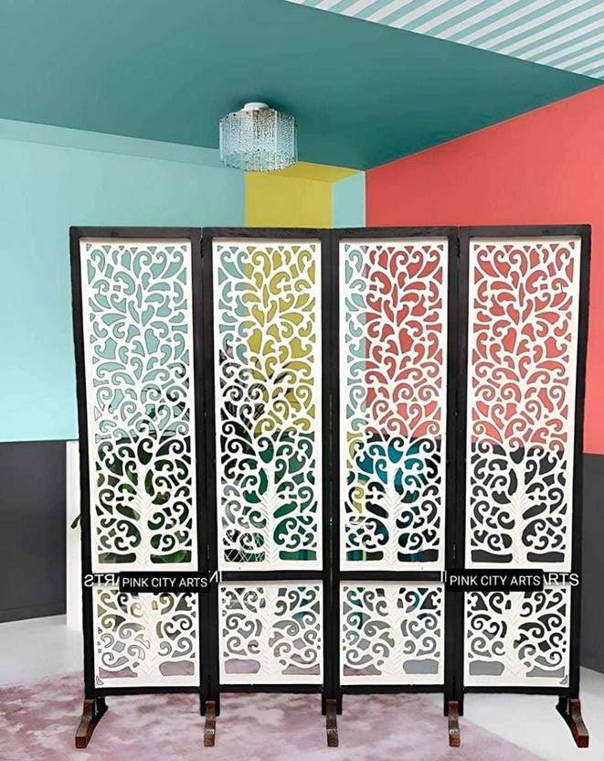 wooden luxury Solid Wood Decorative Screen Partition Price in India ...
