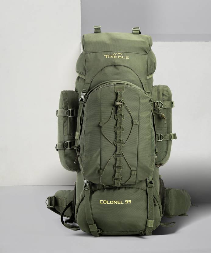Tripole Colonel (With Detachable Day Pack) Rucksack - 95 L Army Green ...