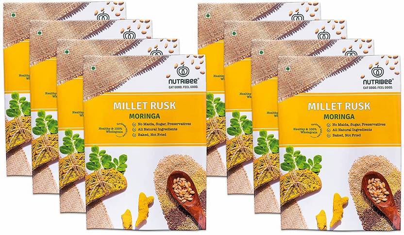 Nutribee Multigrain Millet Rusk - Moringa Leaf | 1.6 kg Moringa ...