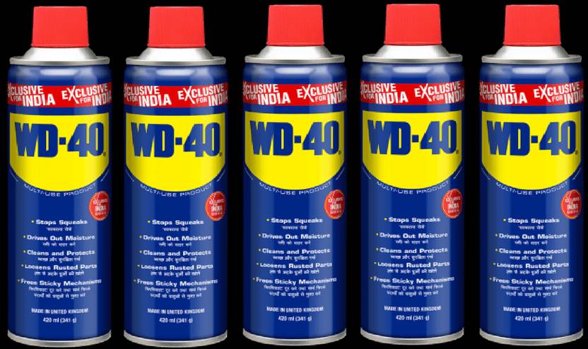 Pidilite WD-40 MULTI-USE PRODUCT(420ML Each) Pack of 5 Rust Removal ...