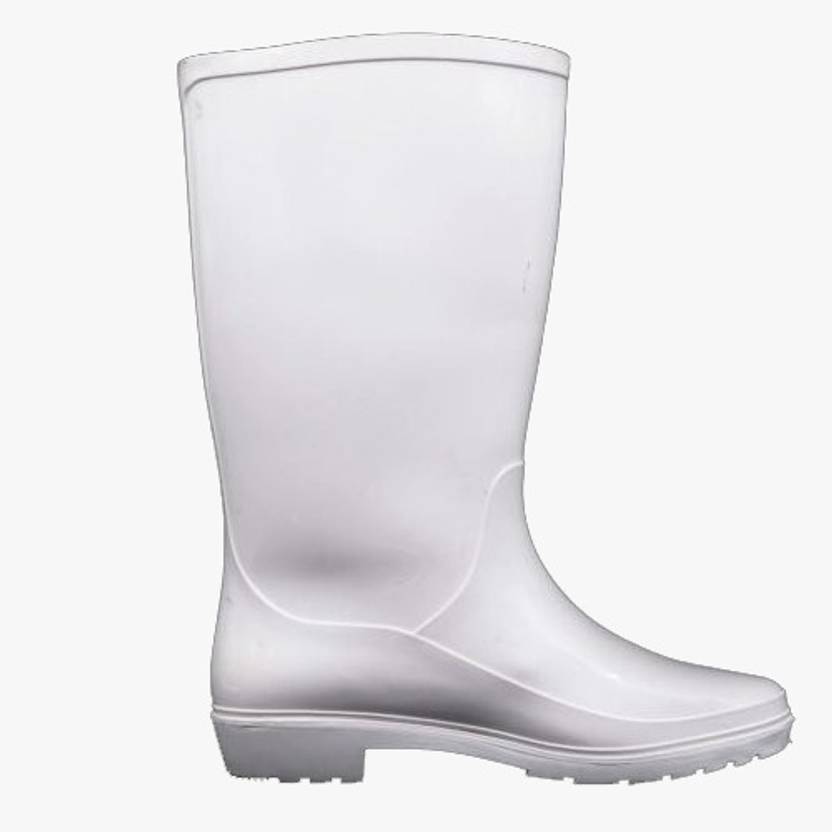 Valorous White Industrial Safety Gumboots Long PVC Boots for High Ankle ...