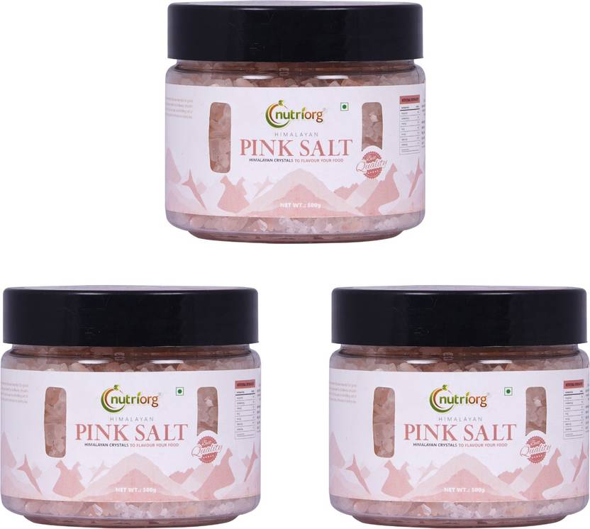 Nutriorg Himalayan Pink Salt 1500g | 100% Natural | Crystal Form | 80 ...