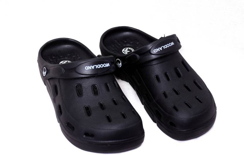 WOODLAND Men Black Clogs - Buy WOODLAND Men Black Clogs Online at Best ...