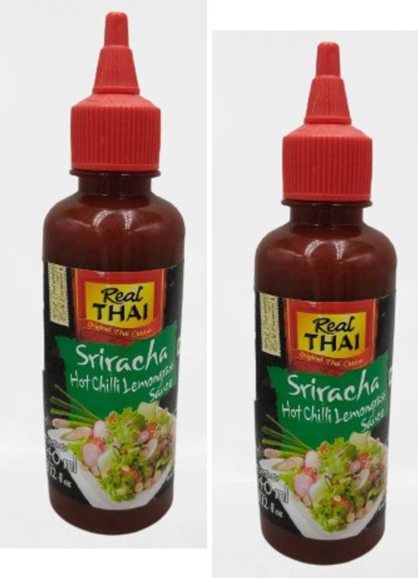 Real Thai Sriracha Hot Chilli Lemongrass Sauce 240ml - (Pack of 2 ...