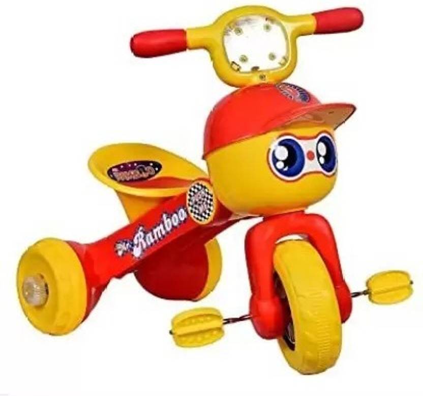 Baby Smile Kids Rambo Kids Ride-On Tricycle 1-5 Years Red Rider for ...