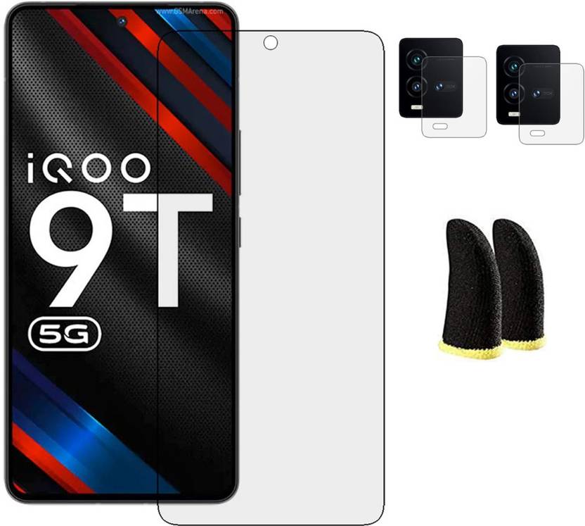 SAEMPIRE Front and Back Tempered Glass for Gaming Matte Vivo IQOO 9T 5G With Back Camera Lens ...