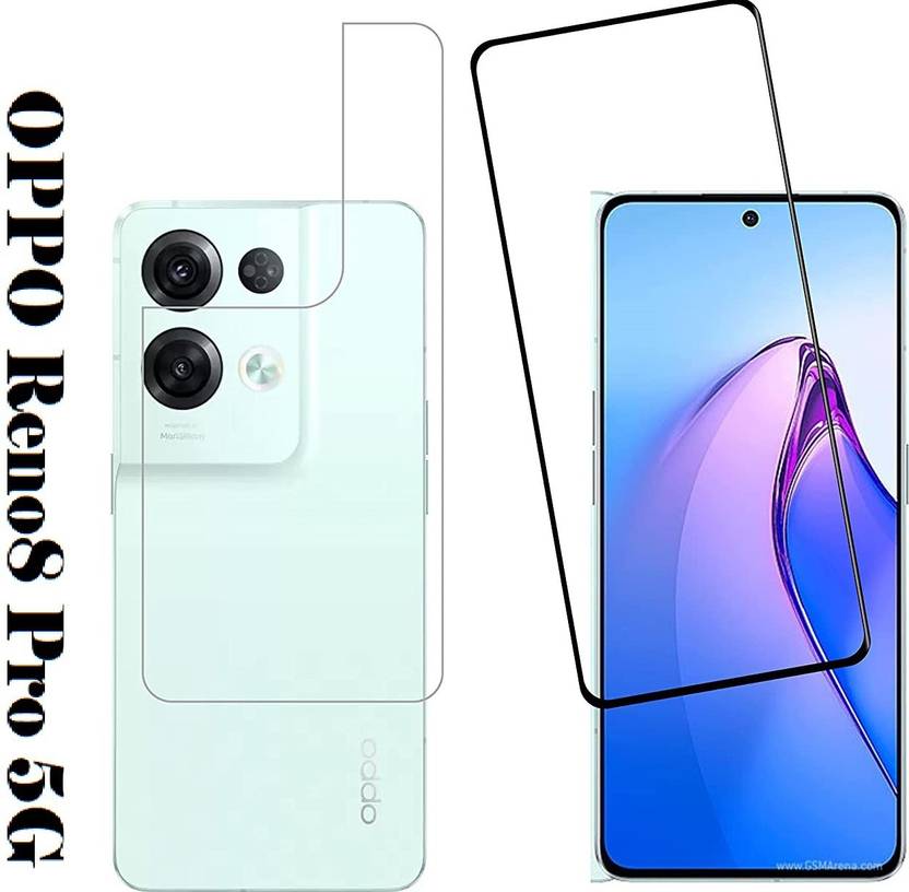LIKEDESIGN Front and Back Tempered Glass for OPPO Reno8 Pro, OPPO Reno8 ...
