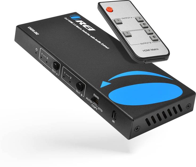 OREI 4K HDMI Matrix Switch 2 X 2 Switcher 18G UltraHD Supports Upto 4K ...
