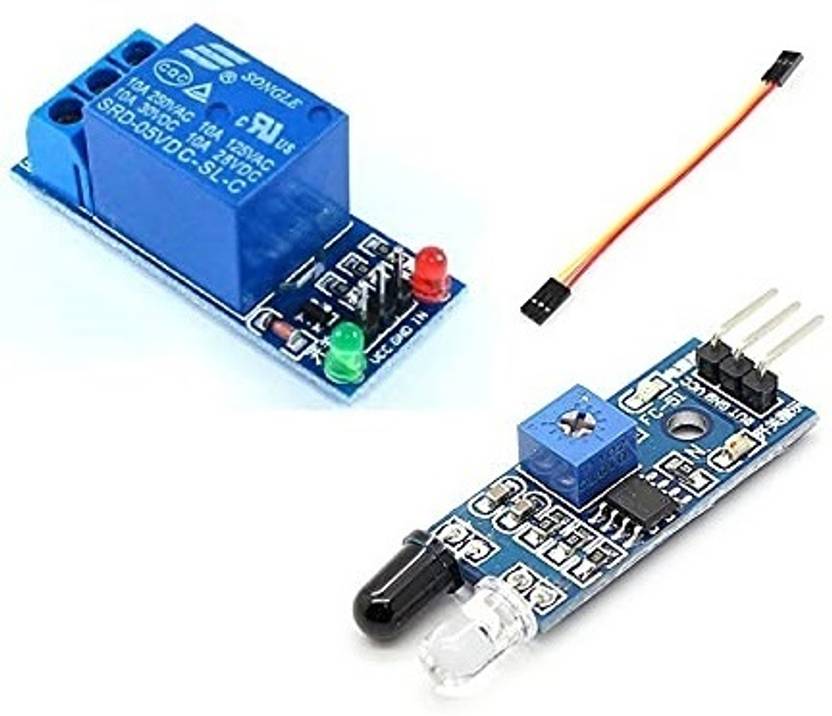 DIYtronics 1 Set IR Sensor 3 Pin Module with Single Channel Relay ...
