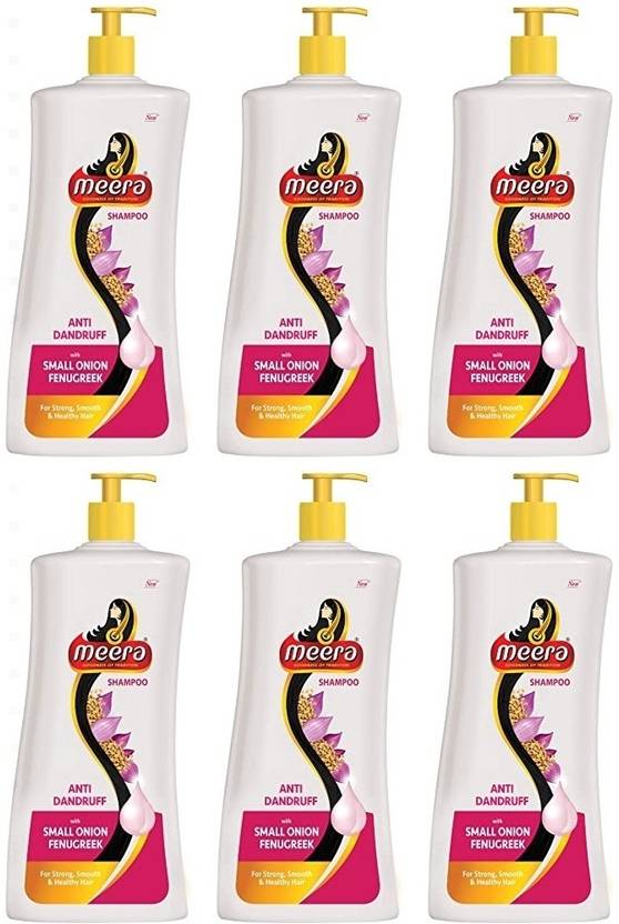 Meera Anti Dandruff Shampoo, 650ml X Pack of 6 - Price in India, Buy ...