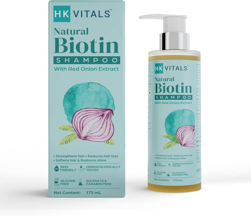 HK VITALS Biotin Shampoo, Anti Hair Fall Shampoo with Red Onion Extract ...