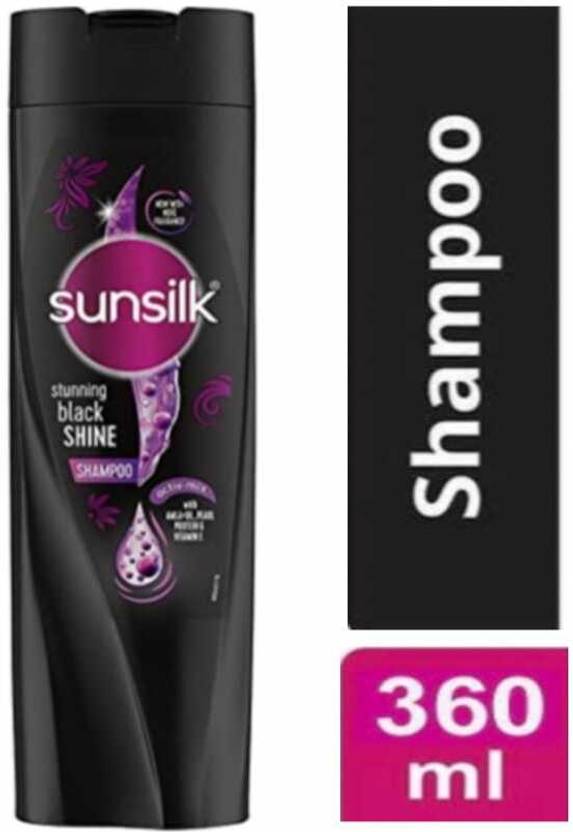 SUNSILK Stunning Black Shine activ-mix Shampoo ^* 360 ml - Price in ...